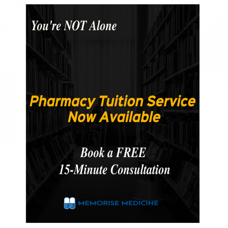 Pharmacy Tuition: Book a Free 15-min Consultation