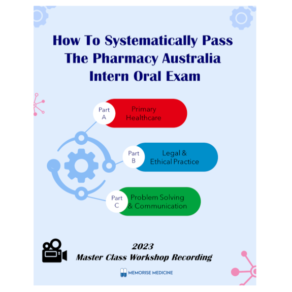 How To Systematically Pass The Pharmacy Australia Intern Oral Exam